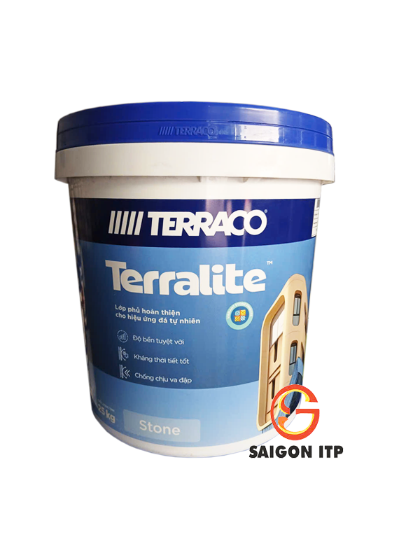 Sơn đá Terraco Terralite Stone 25kg - SaiGon ITP
